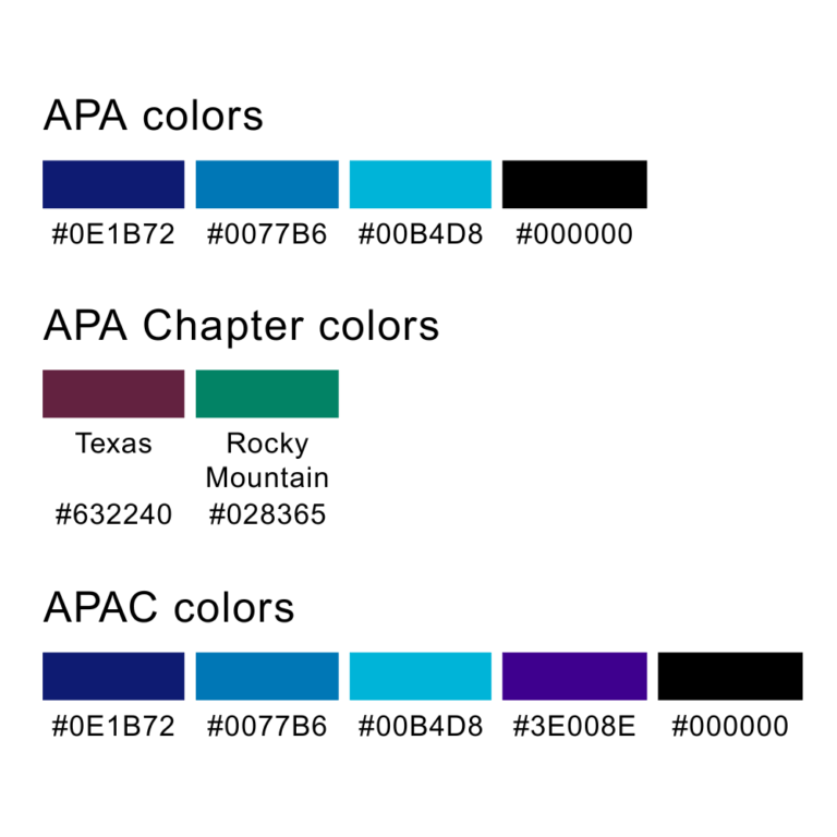 APA and APAC Graphics Guidelines - Accessibility Professionals Association