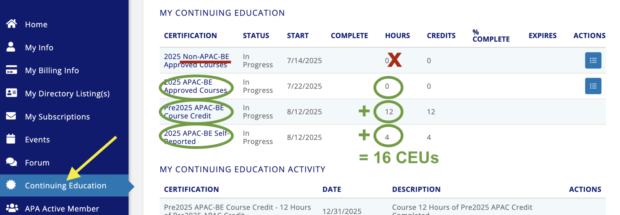 Renewal and Continuing Education - Accessibility Professionals Association